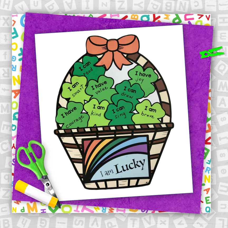 I am Lucky St. Patrick's Day Craft | Spring Craft | Growth Mindset ...