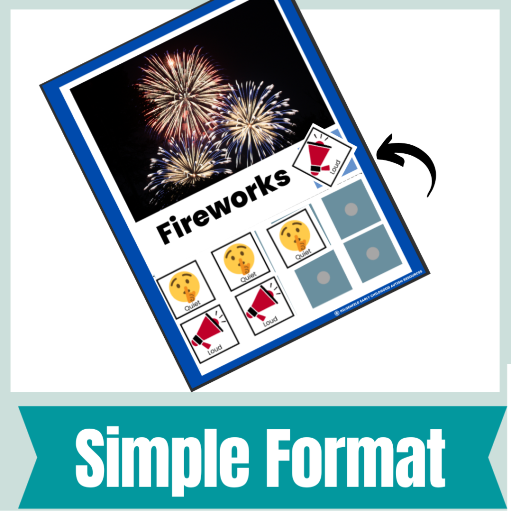 Loud or Quiet Interactive Book Preschool Autism Special Education Basic ...