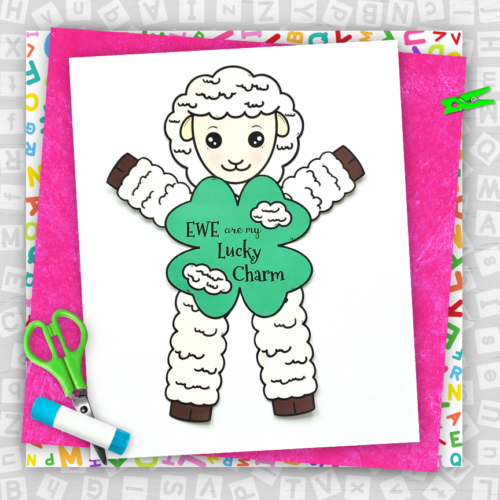 Lucky to have Ewe Sheep Craft | St. Patrick's Day | Valentine's | Made ...