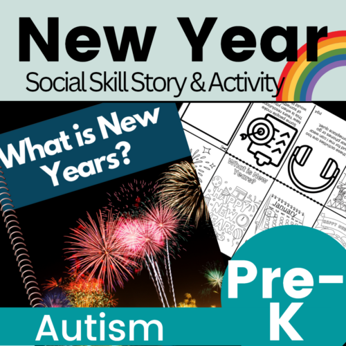 New Years Social Skills Story & Mini Book Ideal for Preschool Autism ...