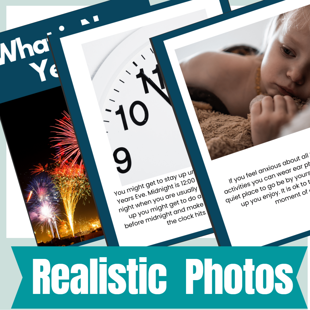 New Years Social Skills Story & Mini Book Ideal for Preschool Autism ...