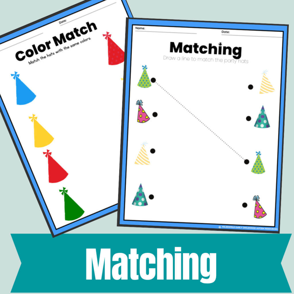 Early Learner New Year's Themed Worksheets for Special Education ...