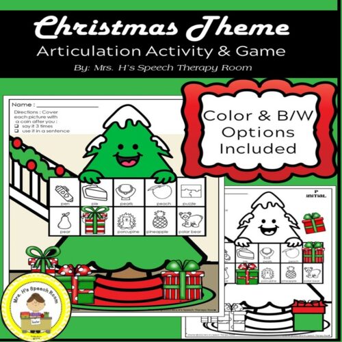 Christmas Tree Speech Therapy Articulation Activity | Made By Teachers