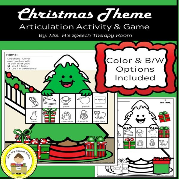 Christmas Tree Speech Therapy Articulation Activity | Made By Teachers