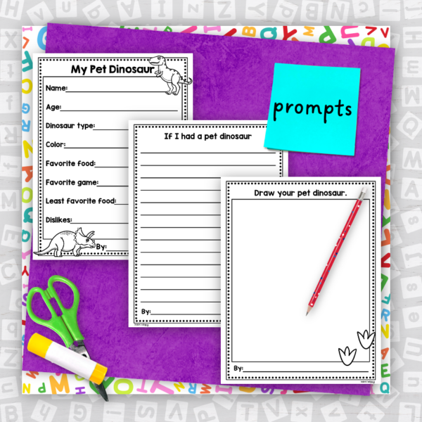 My Pet Dinosaur Craft and Writing Prompts | Made By Teachers