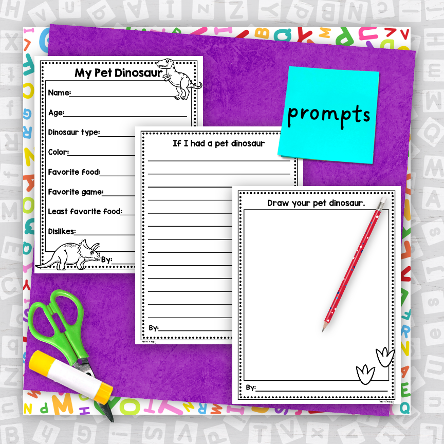 My Pet Dinosaur Craft and Writing Prompts | Made By Teachers