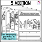 Addition and Subtraction - Fact Families - Winter Math Worksheets ...