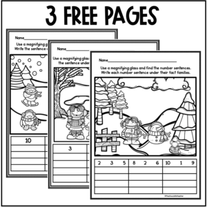 Addition and Subtraction - Winter Math Worksheets - Free | Made By Teachers