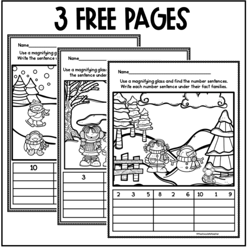 Addition and Subtraction - Winter Math Worksheets - Free | Made By Teachers