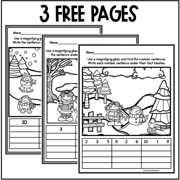 Addition and Subtraction - Winter Math Worksheets - Free | Made By Teachers