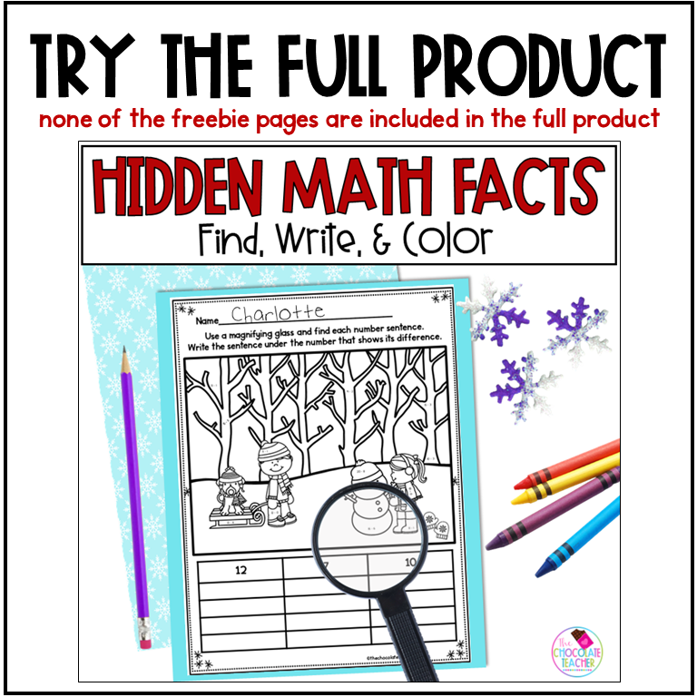 Addition and Subtraction - Winter Math Worksheets - Free | Made By Teachers