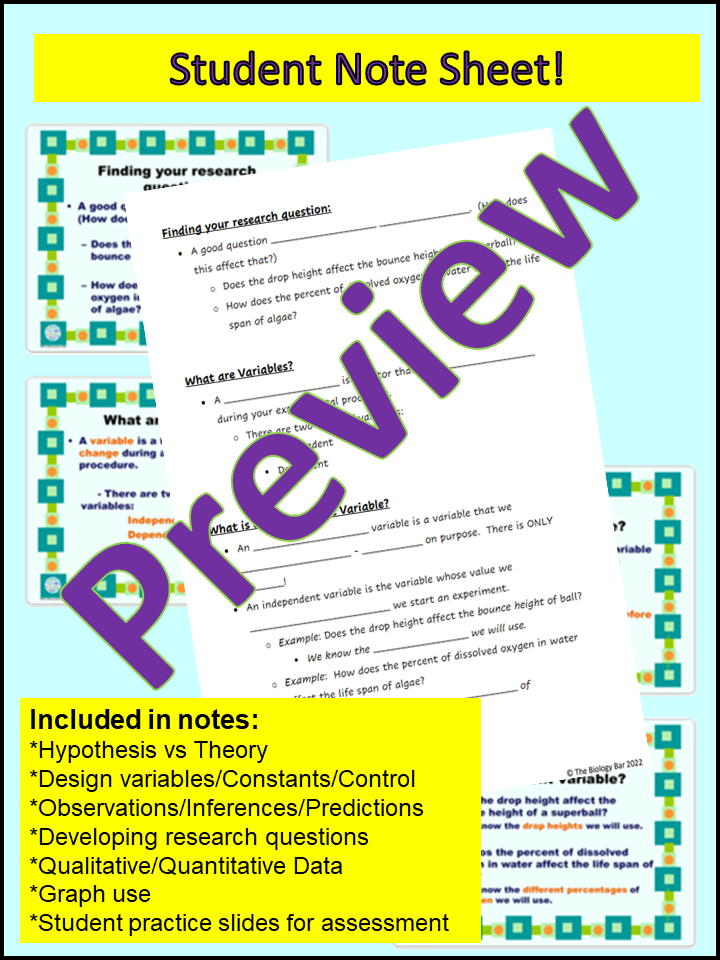 Scientific Process & Design PowerPoint Notes | Made By Teachers