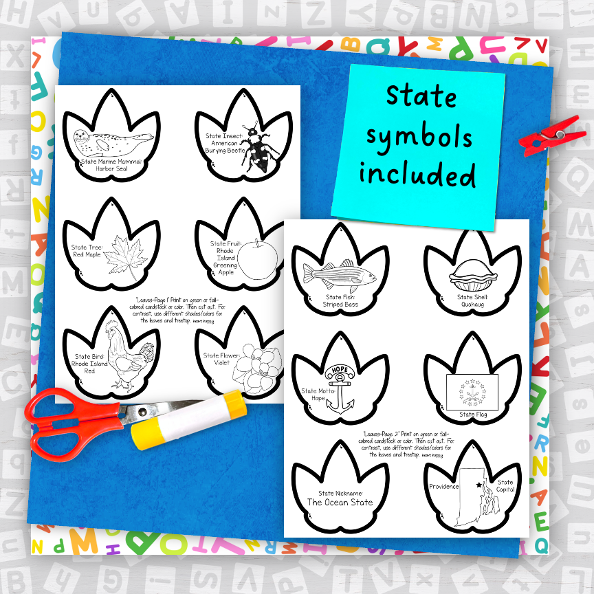 Rhode Island Red Maple Tree State Symbols Craft | Made By Teachers