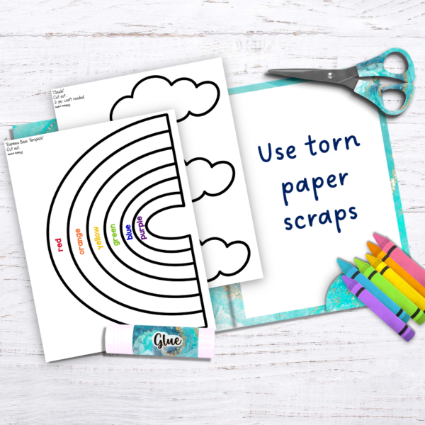 Rainbow Torn Paper Craft | Spring Craft | Summer Craft | St. Patrick's ...
