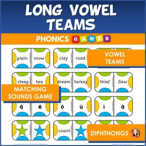 Long Vowel Sounds - Vowel Teams Phonics Game | Made By Teachers