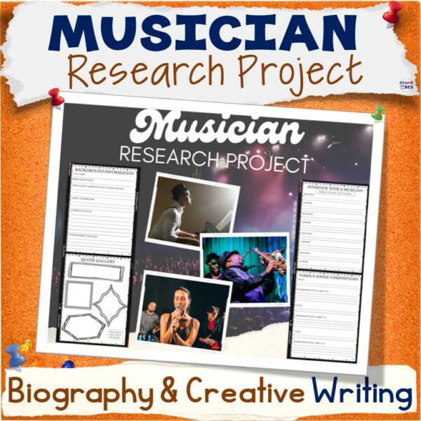 Musician Research Project - Biography Writing Activities - Made By Teachers