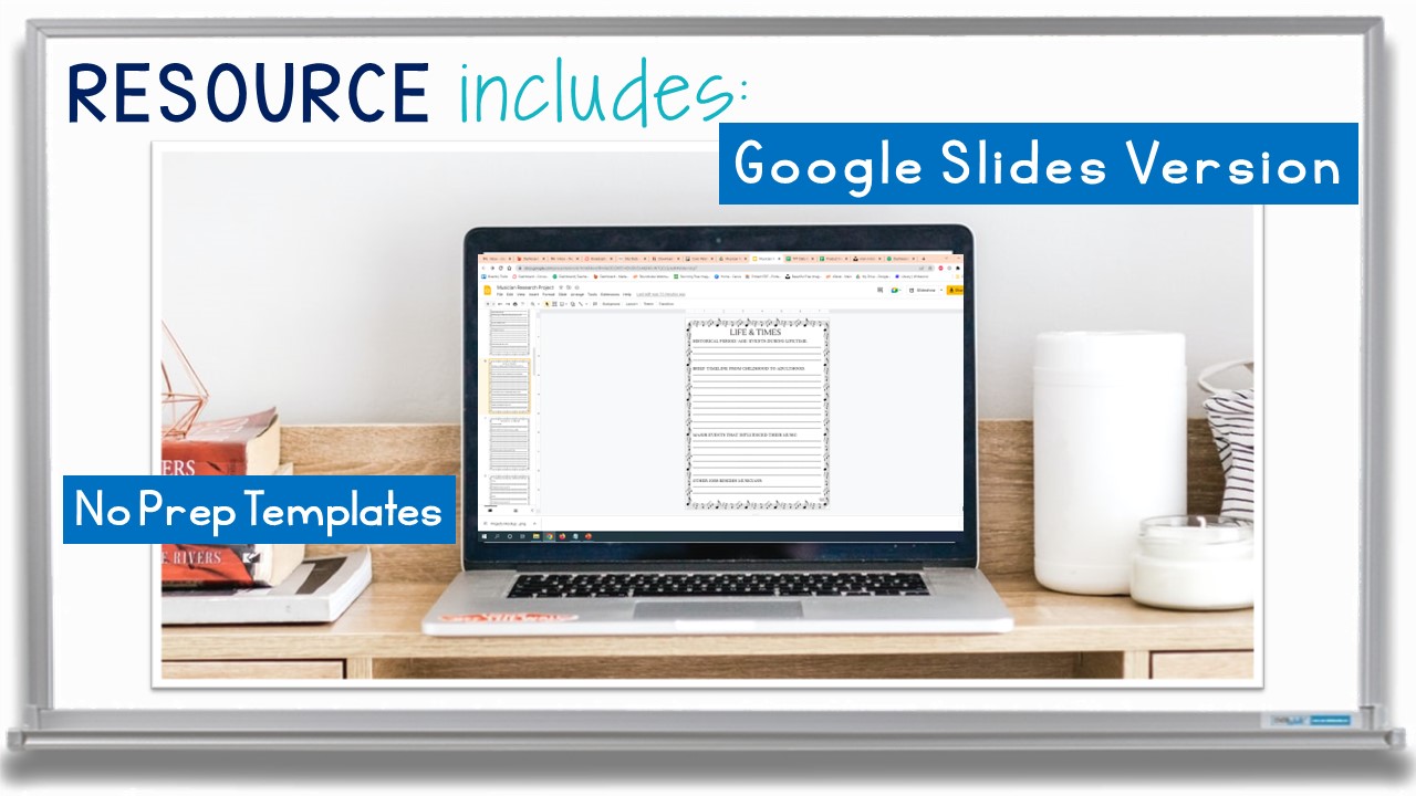 Musician Research Project - Biography Writing Activities - Made By Teachers