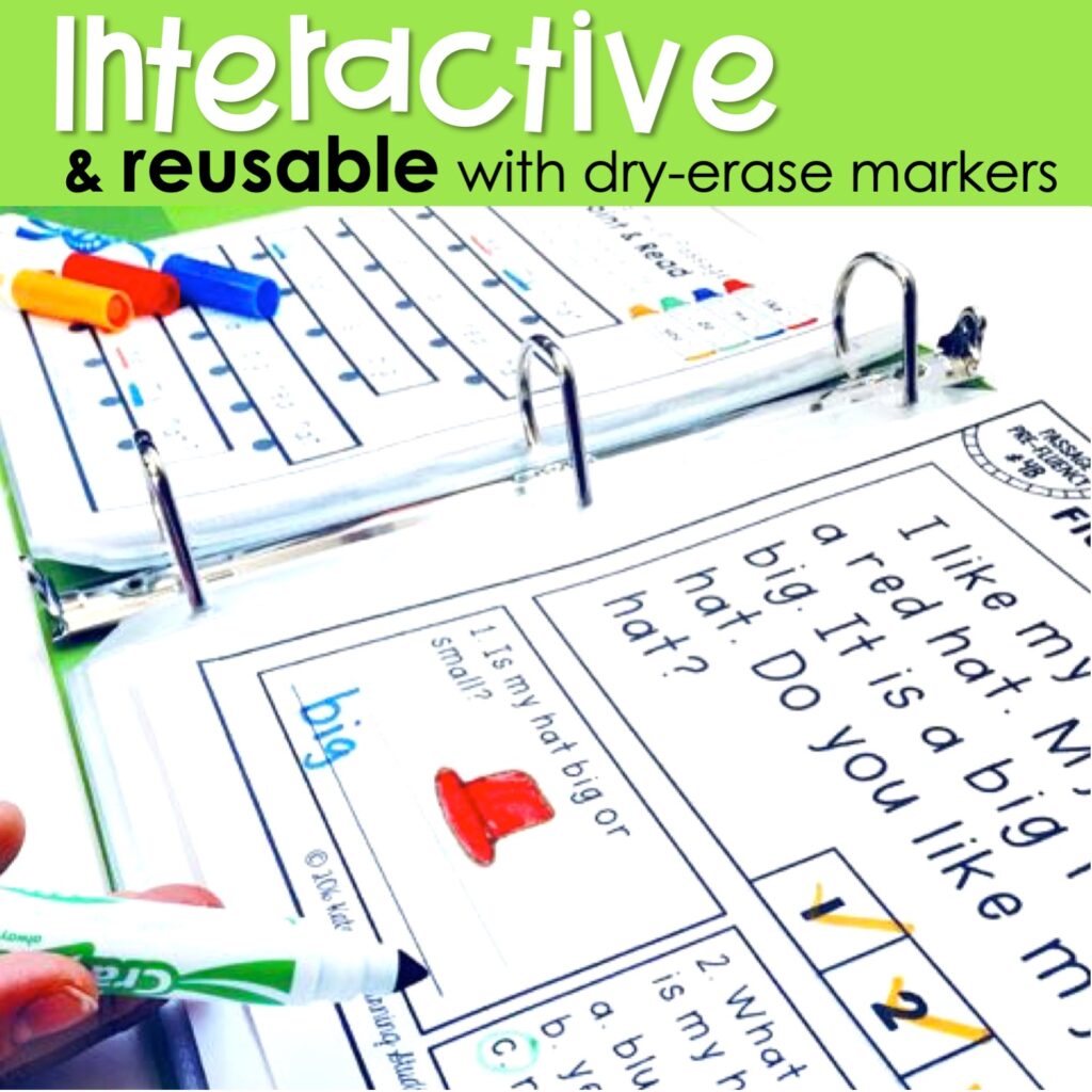 1st Grade Reading Fluency Practice - Intervention Beginning Reading ...