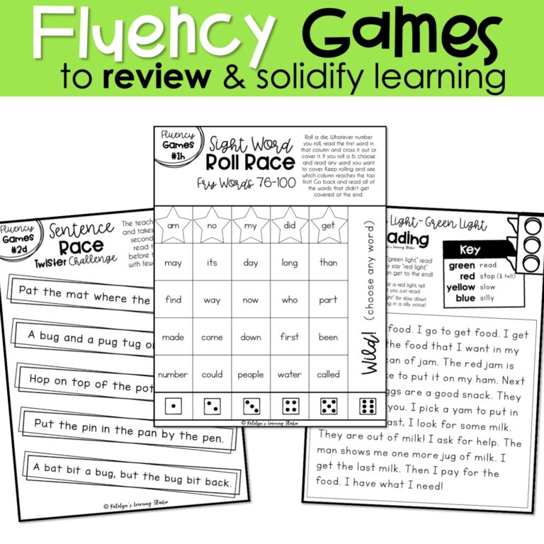 1st Grade Reading Fluency Practice - Intervention Beginning Reading ...