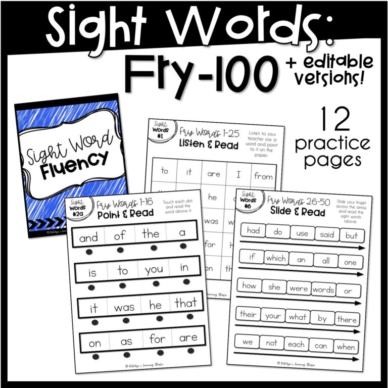 1st Grade Reading Fluency Practice - Intervention Beginning Reading ...