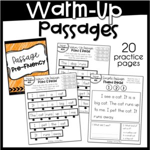 1st Grade Reading Fluency Practice - Intervention Beginning Reading ...