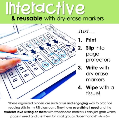 Reading Intervention Activities for Small Group RTI- Science of Reading ...