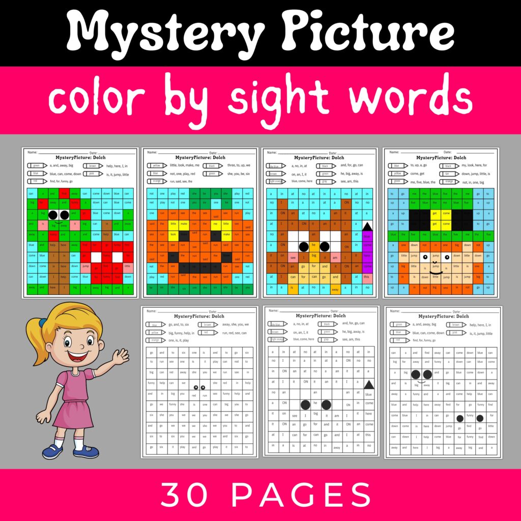 Christmas And Winter Color By Sight Word December Winter Coloring