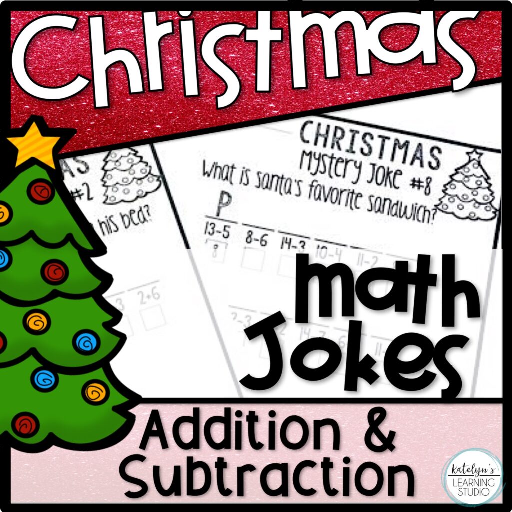 Christmas Addition and Subtraction Math Worksheets 1st grade | Made By ...