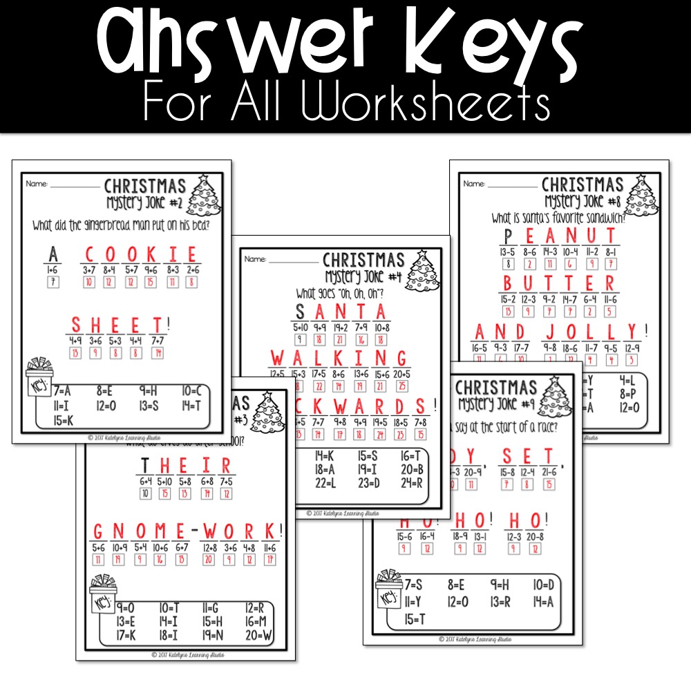 Christmas Addition and Subtraction Math Worksheets 1st grade | Made By ...