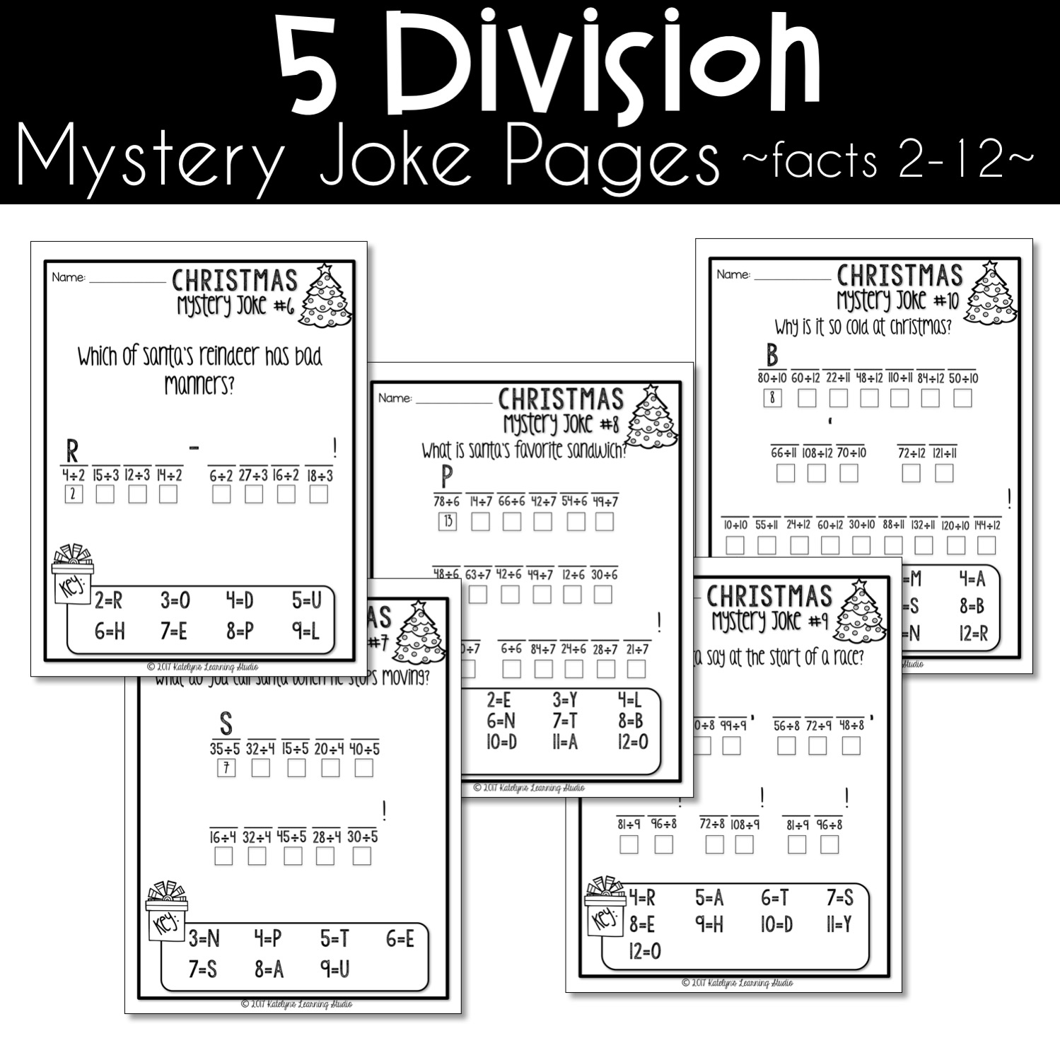 Christmas Multiplication and Division Math Worksheets 3rd grade | Made ...