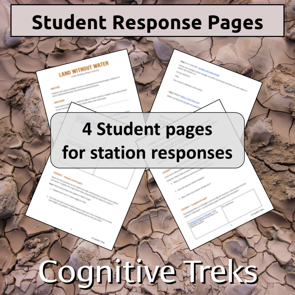 Water Scarcity - Blended Learning Stations (Water Cycle, Drought, Human ...