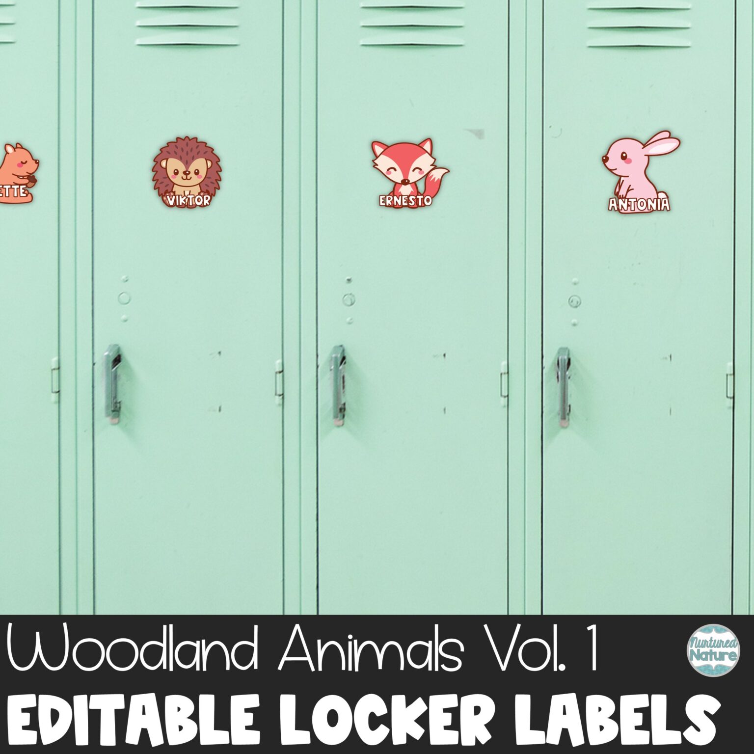 Woodland Animal Theme Locker Labels - Editable Cubby Tags 1 | Made By ...