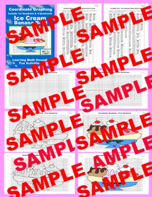 Summer Coordinate Plane Graphing Picture: Cool Summer Bundle 5 in 1 ...