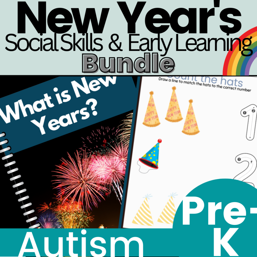 New Year's Preschool Bundle Autism Social Skills & Early Learning ...