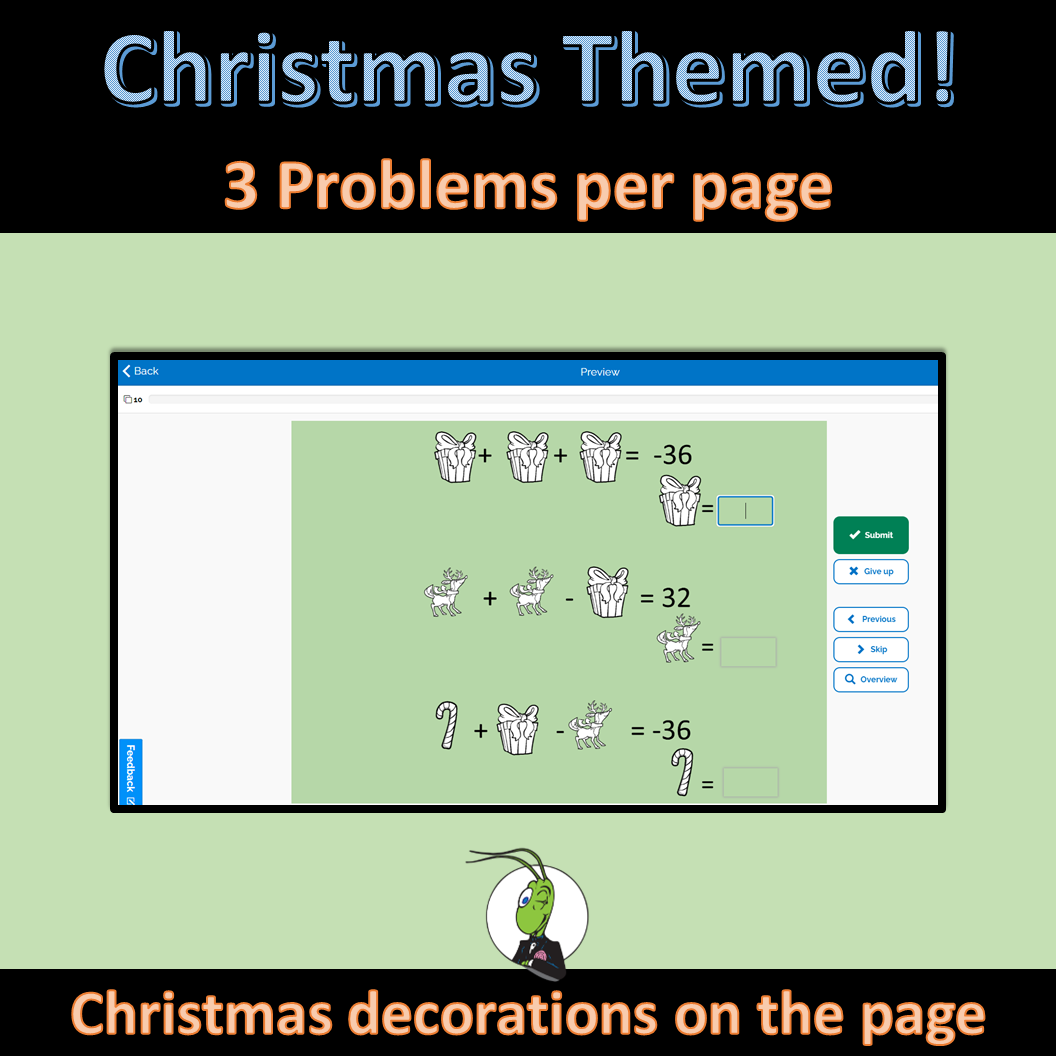 Christmas Seasonal Logic Puzzles | Number Sense | Algebra 1 BOOM | Made ...