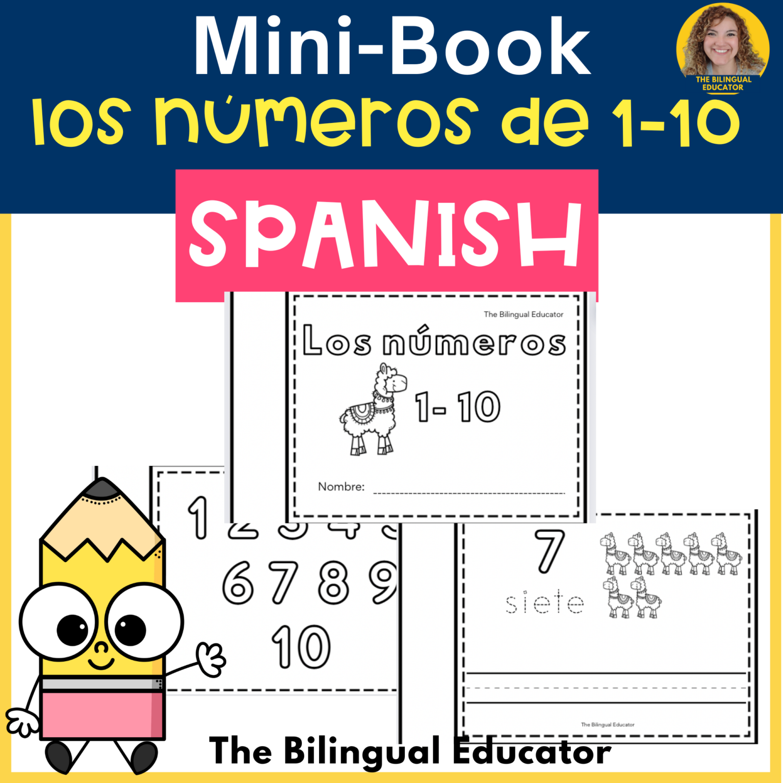 The Numbers 1 10 Mini Book In Spanish Los Numeros De 1 10 En Espa ol 