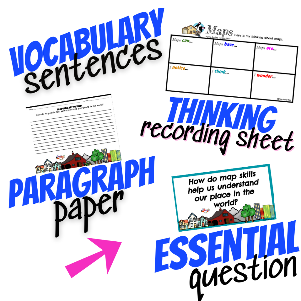 MAP SKILLS DIGITAL ELA Centers & Academic Vocabulary Gr 3 4 | Made By ...