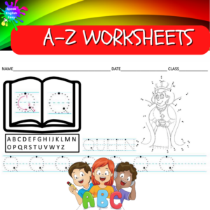A-Z WORKSHEETS (Kindergarten Alphabet Worksheets, Homework) | Made By ...