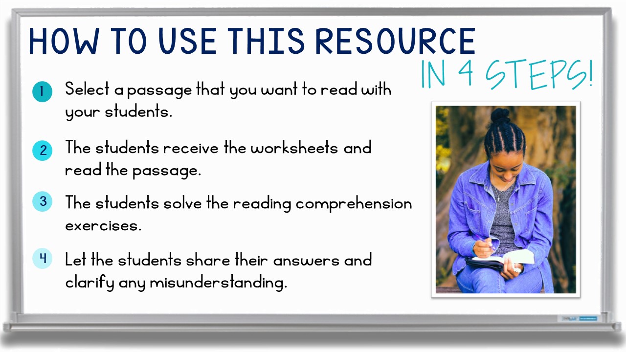 Short Reading Comprehension Passages with Questions and Answers Middle ...