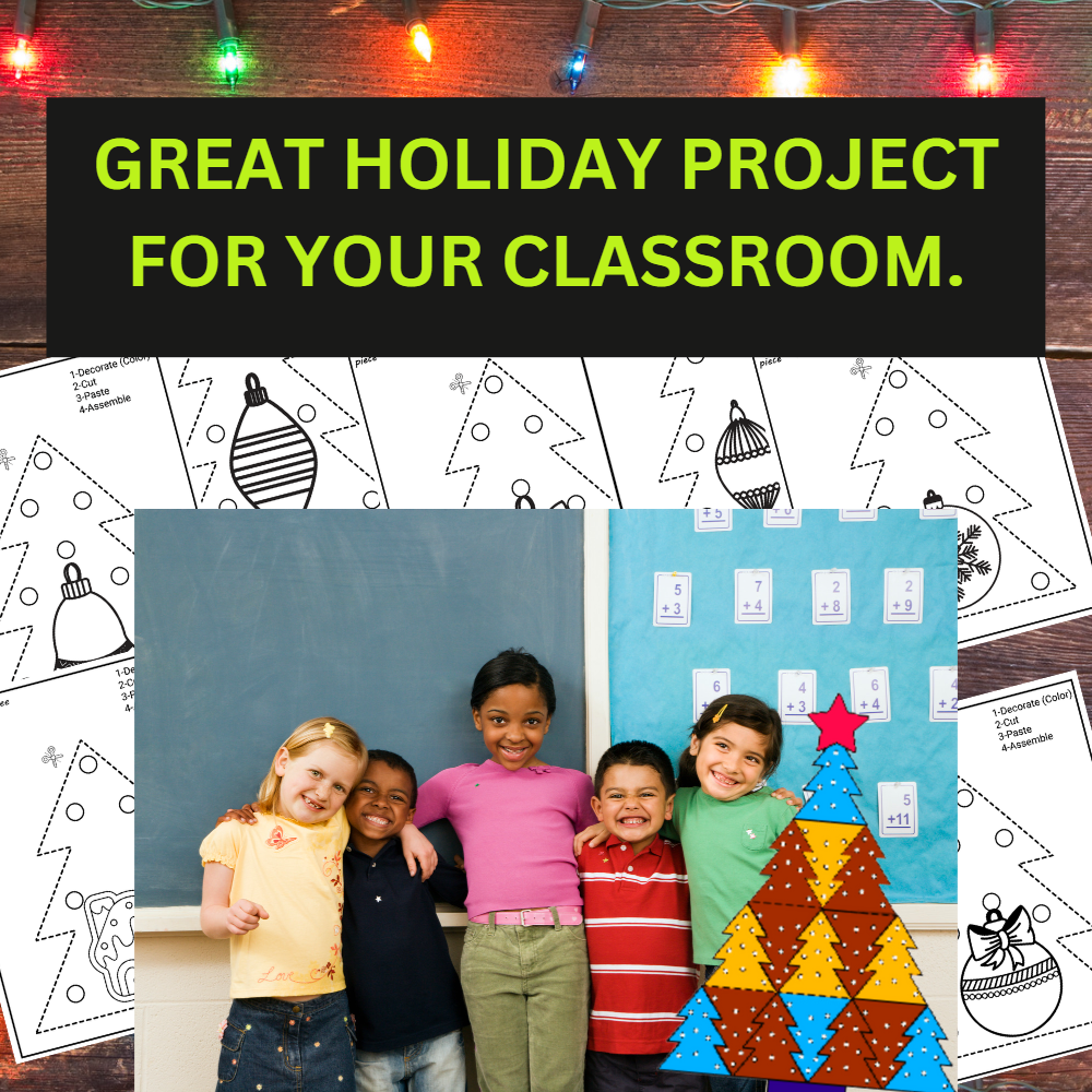 Tessellation Christmas Tree Paper Craft | Made By Teachers