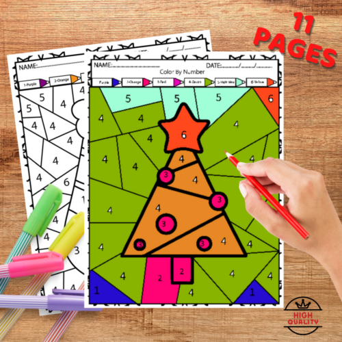 Gingerbread man Color By Number Coloring Pages, winter coloring sheets ...