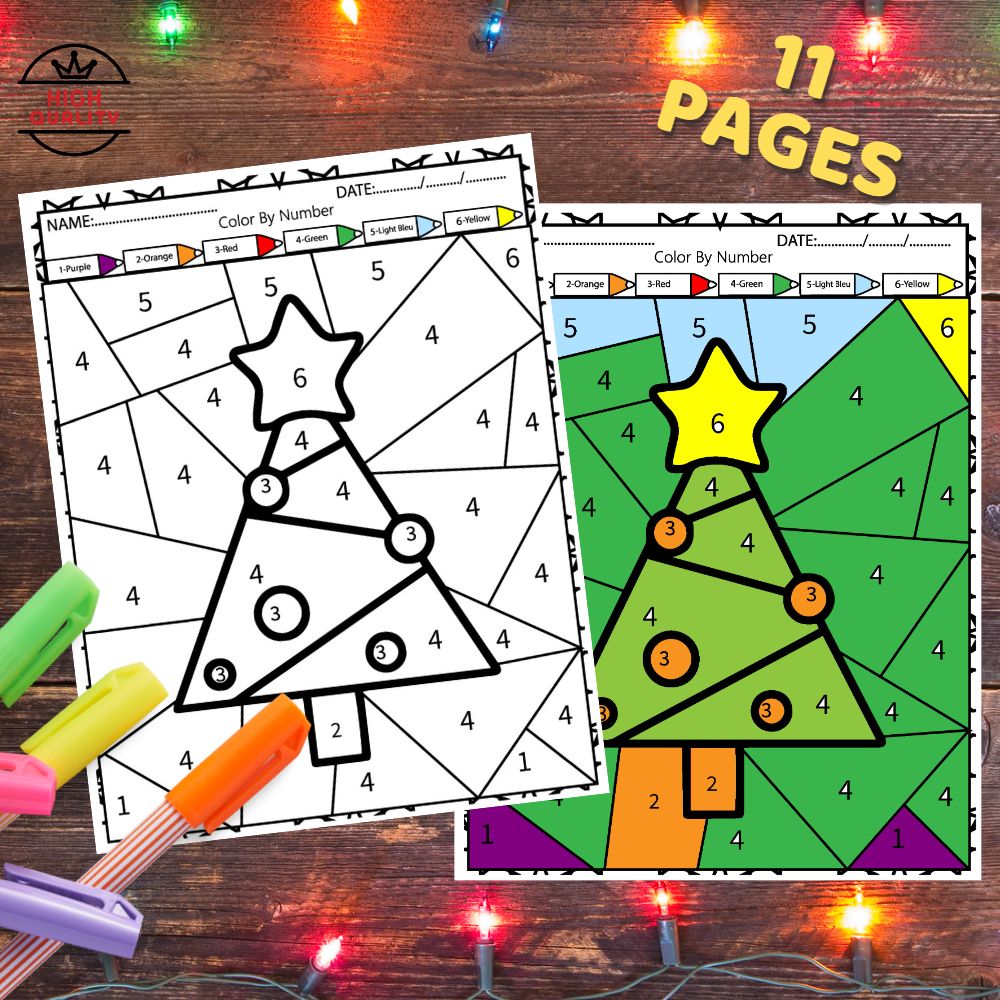 Gingerbread man Color By Number Coloring Pages, winter coloring sheets ...