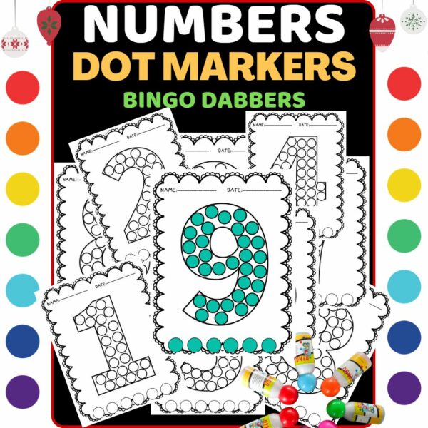 Numbers Dot Markers Number Recognition 0-10 | Made By Teachers