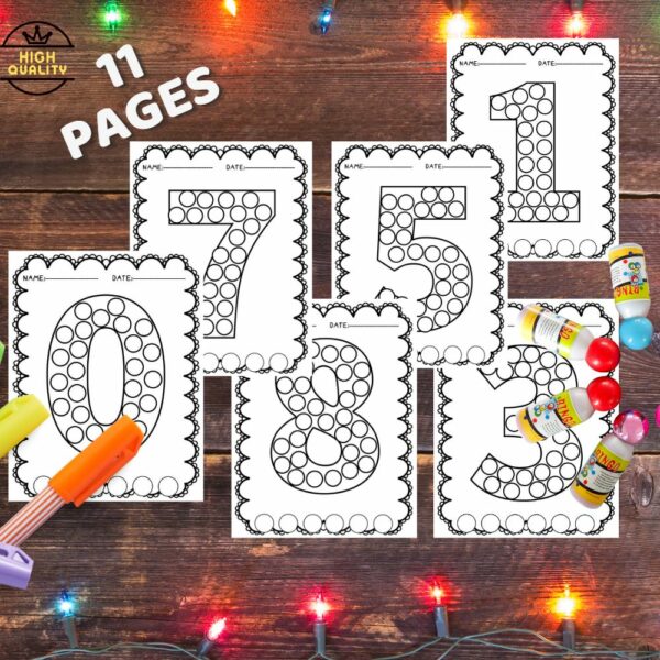 Numbers Dot Markers Number Recognition 0-10 | Made By Teachers