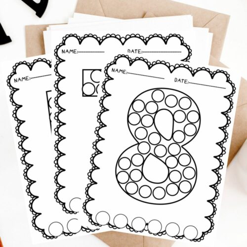 Numbers Dot Markers Number Recognition 0-10 - Made By Teachers