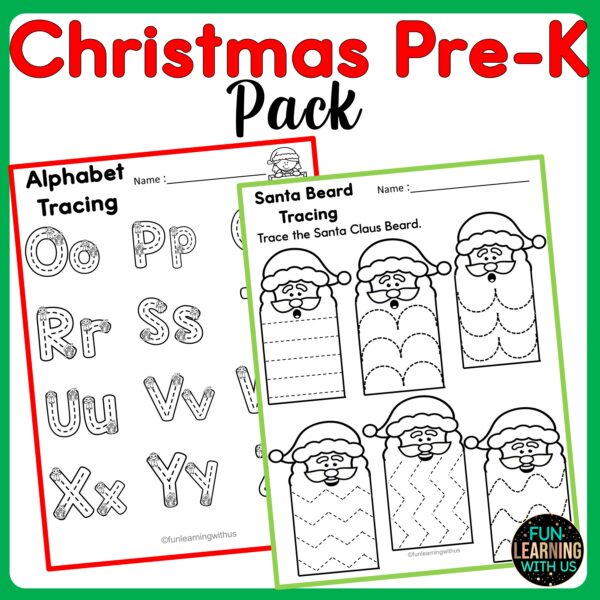 Christmas Preschool & Pre-K Pack | December Early Finishers Packet ...