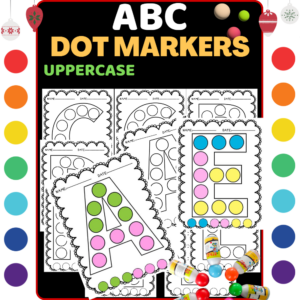 Alphabets Dot Markers Letters Recognition ABC Bingo dabbers | Made By ...