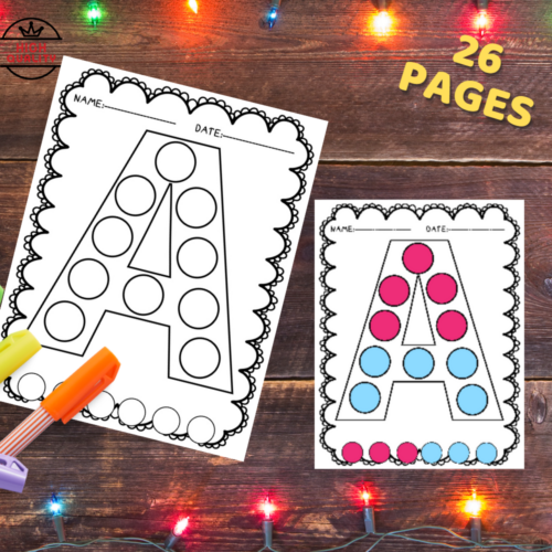 Alphabets Dot Markers Letters Recognition ABC Bingo dabbers | Made By ...