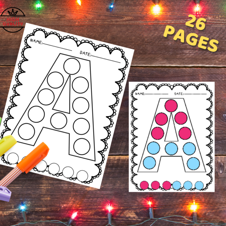 Alphabets Dot Markers Letters Recognition ABC Bingo dabbers | Made By ...