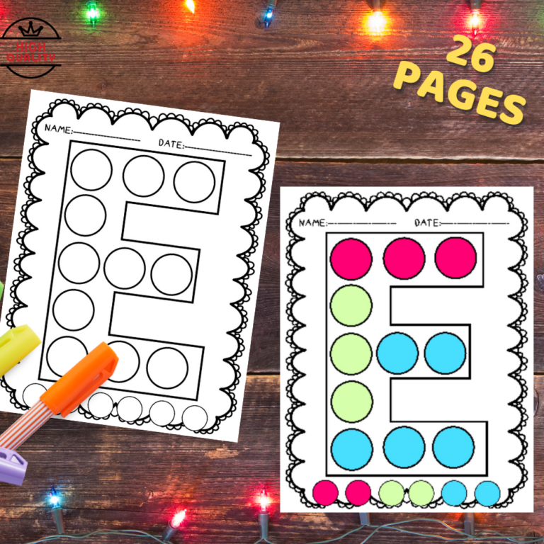 Alphabets Dot Markers Letters Recognition ABC Bingo dabbers | Made By ...